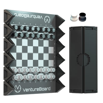 VentureBoard Magnetic Travel Chess Set | Portable Chess Sets