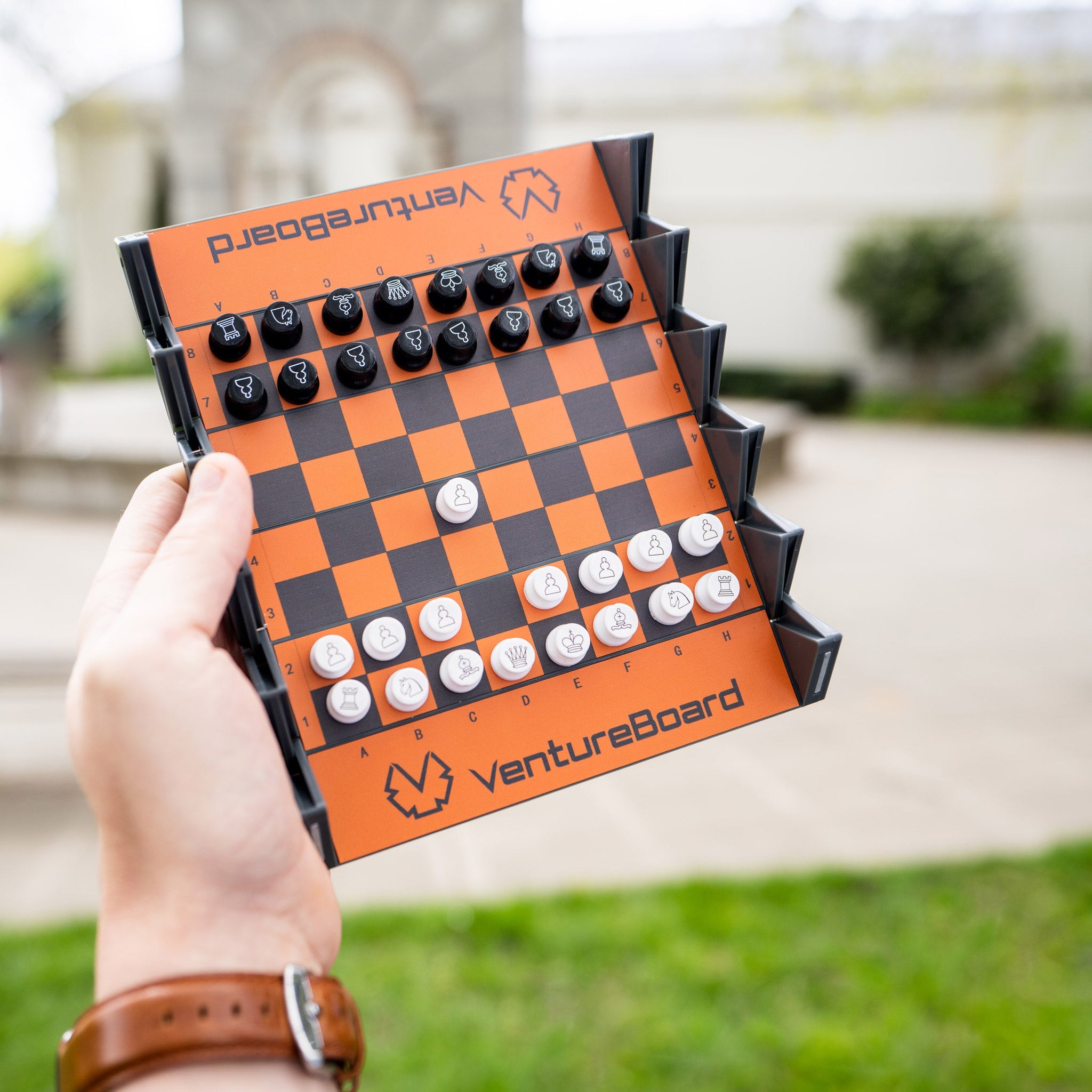 VentureBoard Magnetic Travel Chess Set | Portable Chess Sets